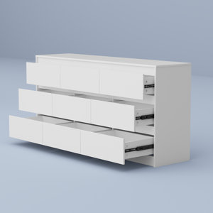 Ebern Designs Chest Of Drawers 9 Drawer Dresser, Wood Dresser 9 Drawer Chest & Reviews | Wayfair